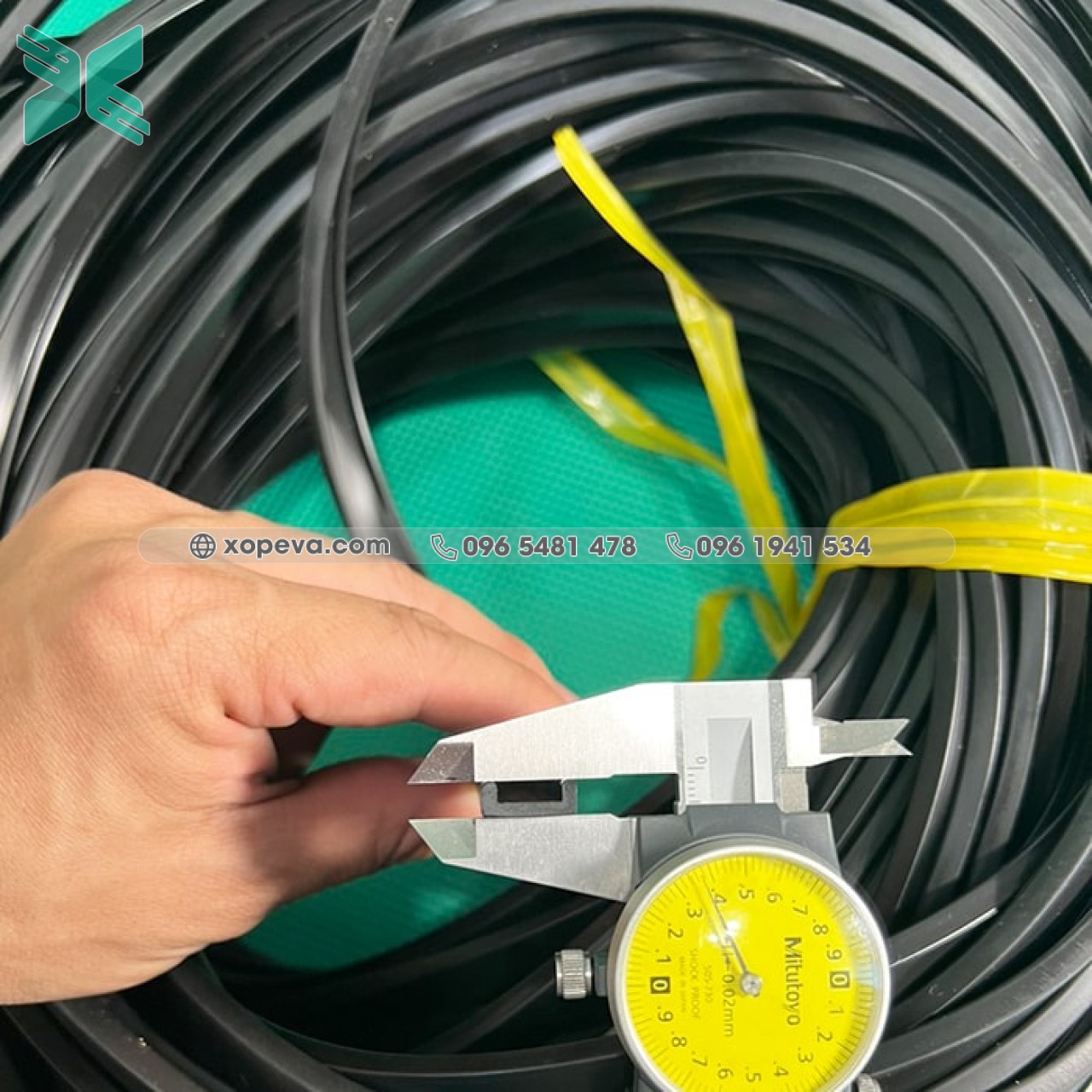 Gioăng cao su EPDM chữ U 13x5x2 | Xốp Eva