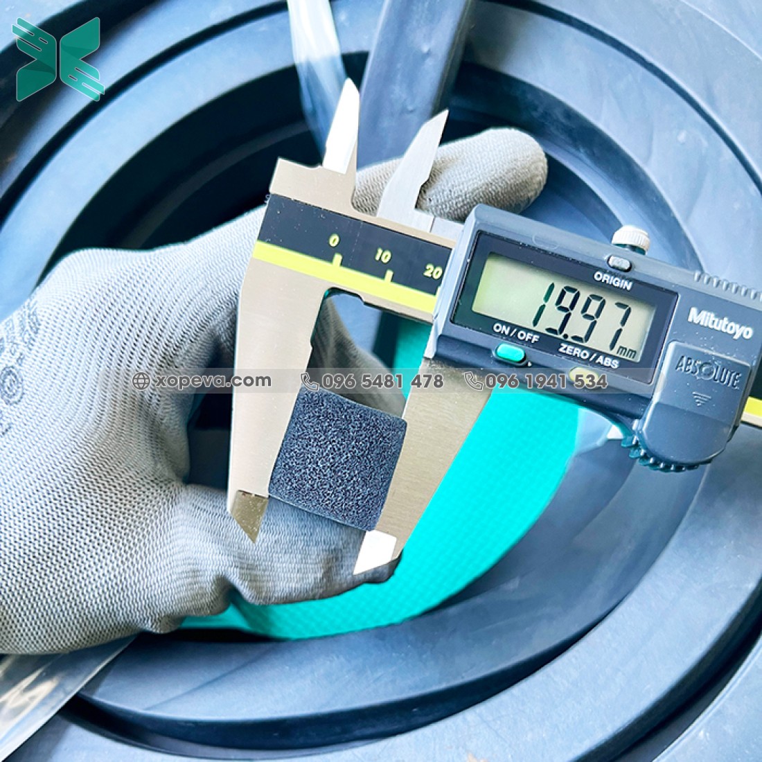 Gioăng cao su xốp EPDM 20x20 | Xốp Eva